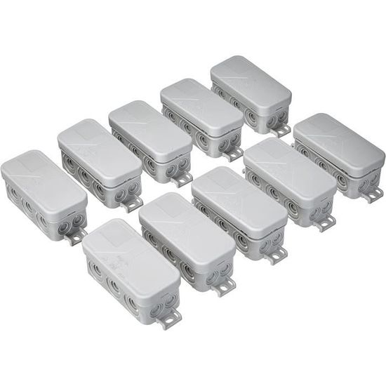 Boîte de raccordement - Gris IP55 Mini 25 10 Stück Verbindungsdose gris ...