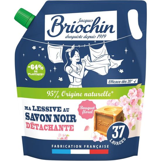Recharge - Lessive - Détachante - Savon noir - Naturel - Sachet 1,7L ...