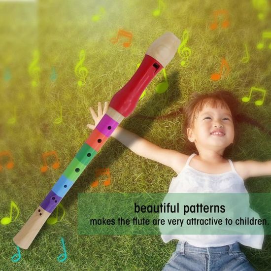 Flûte en bois - DIOCHE - Multicolore - Éducatif - Léger - Pour enfants ...