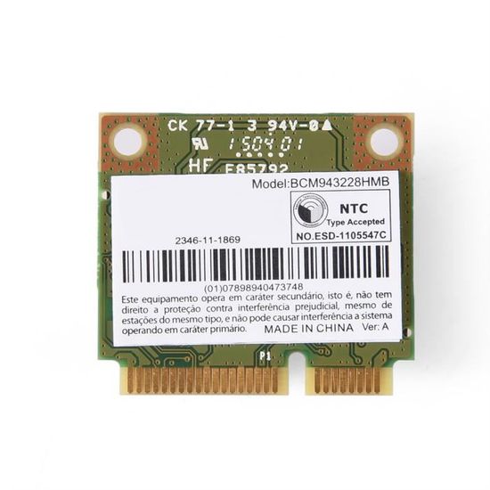 Carte WIFI Bluetooth 2 en 1 Carte réseau bi-bande 2,4/5G pour Intel 945 ...