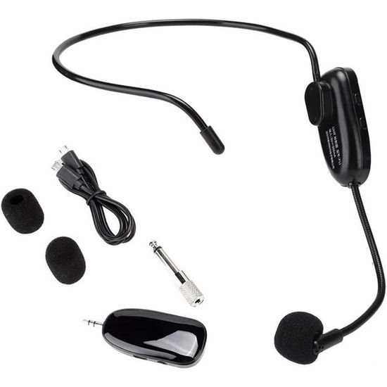 Microphone Sans Fil, Uhf Micro-Casque Contour D'Oreille Professionnel ...