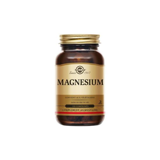 Solgar Magnésium 100 comprimés - Cdiscount Santé - Mieux vivre