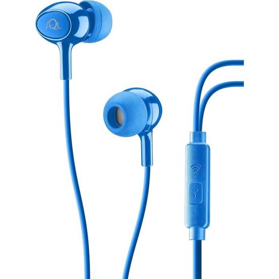 Aql Acoustic Écouteur Binaural Avec Fil Bleu Casque Et Micro - Casques ...