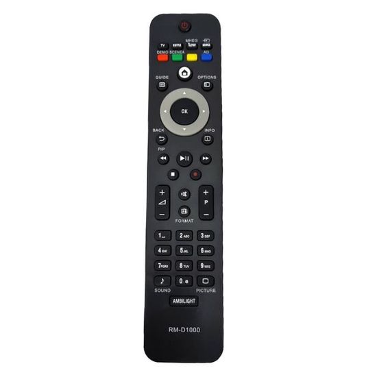 Remplacement Télécommande Philips TV pour RM-D1000 - Cdiscount TV Son Photo
