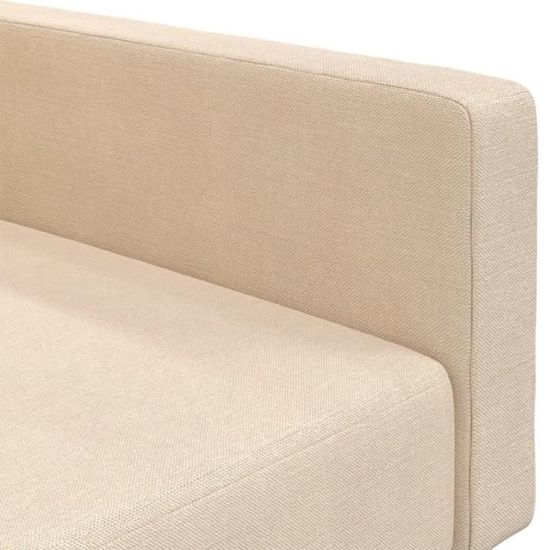 FAN - Canapé-lit à 2 places Crème Tissu - DX0954 - Cdiscount Maison