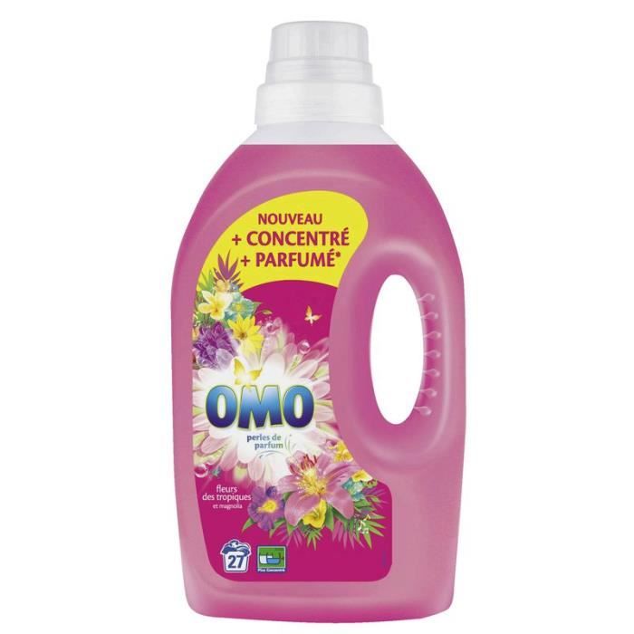 OMO Lessive liquide Fleurs des tropiques - 27 lavages - 1,35 l ...