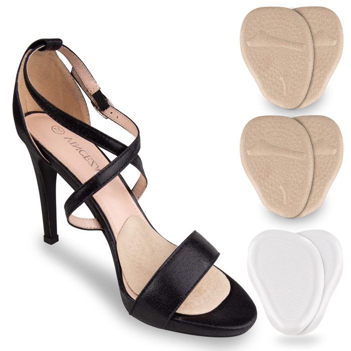 3 paires demi-semelles pour chaussures à talon - semelles pour douleurs ...