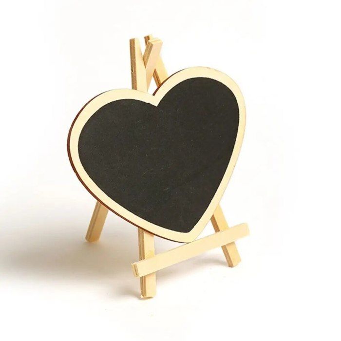 Mini tableau noir en bois avec support pour enfants,petit tableau noir ...