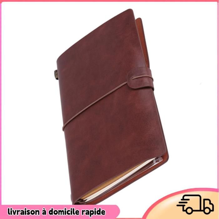 Dilwe Carnet de voyage Note de voyage en cuir PU classique Journal ...