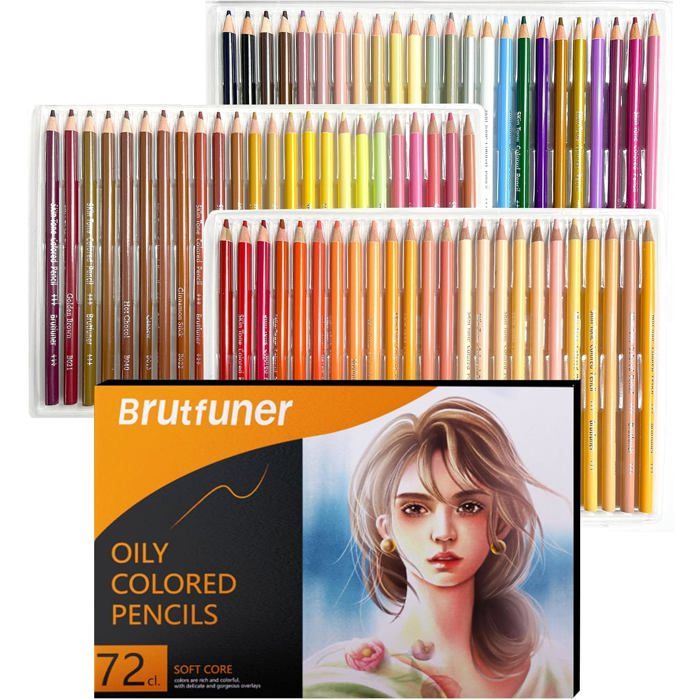 72 crayons de couleur chair claire, crayons de couleur pour adultes ...