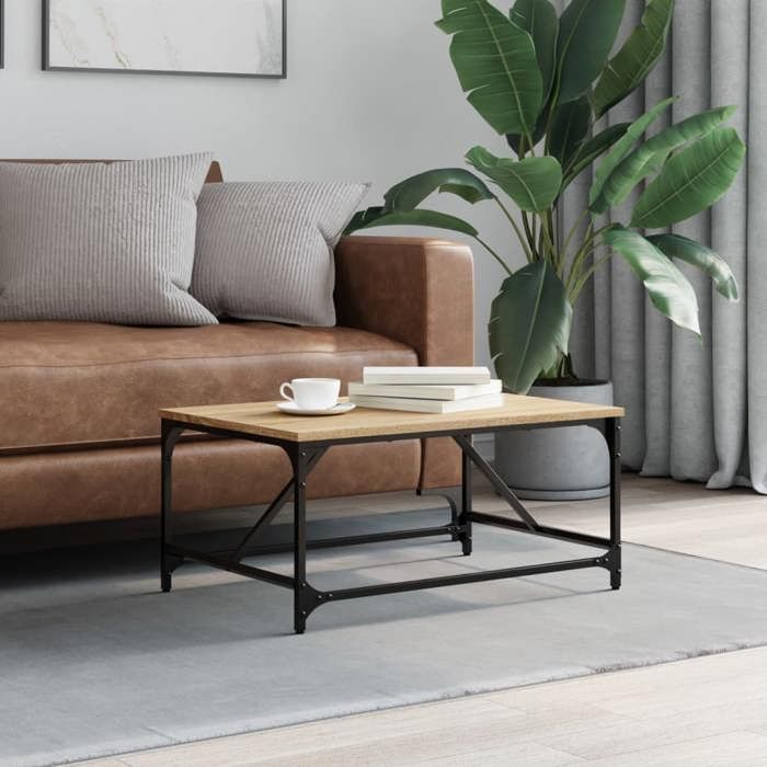 "SALE 2026" Table à café Brun - Table basse chêne sonoma 75x50x35cm ...