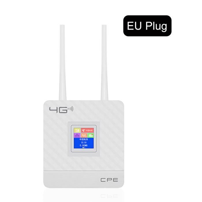 Piug UE - Modem routeur WiFi 4G LTE sans fil, CPE903-E Mbps, haute ...