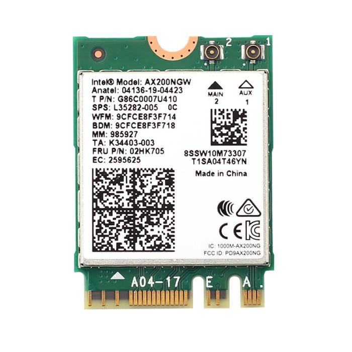 Intel AX200 - Wifi 6e Intel Ax210 Ax200 Bluetooth M.2 Sans Fil Netwcard ...