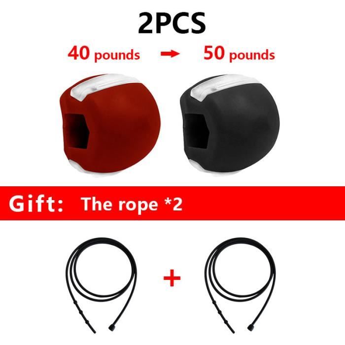 Rouge noir-Fitness Face Masseter Men Facial Pop N Go Mouth Jawline Jaw ...