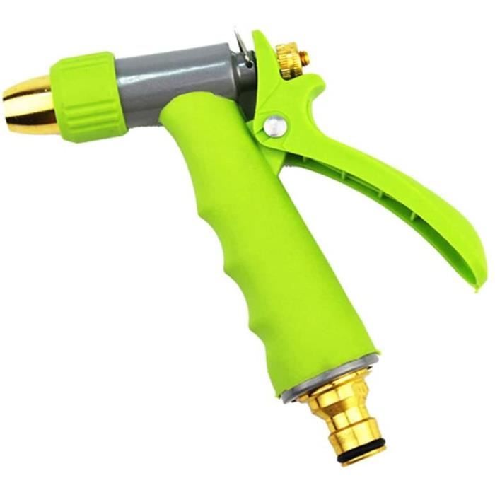 Buse Tuyau Jardin, Pistolet Pulvérisation Métal Robuste Buse Laiton, 4 ...