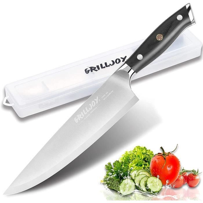 Couteau de Chef Professionnel avec Poignée de Luxe Dans un étui de ...