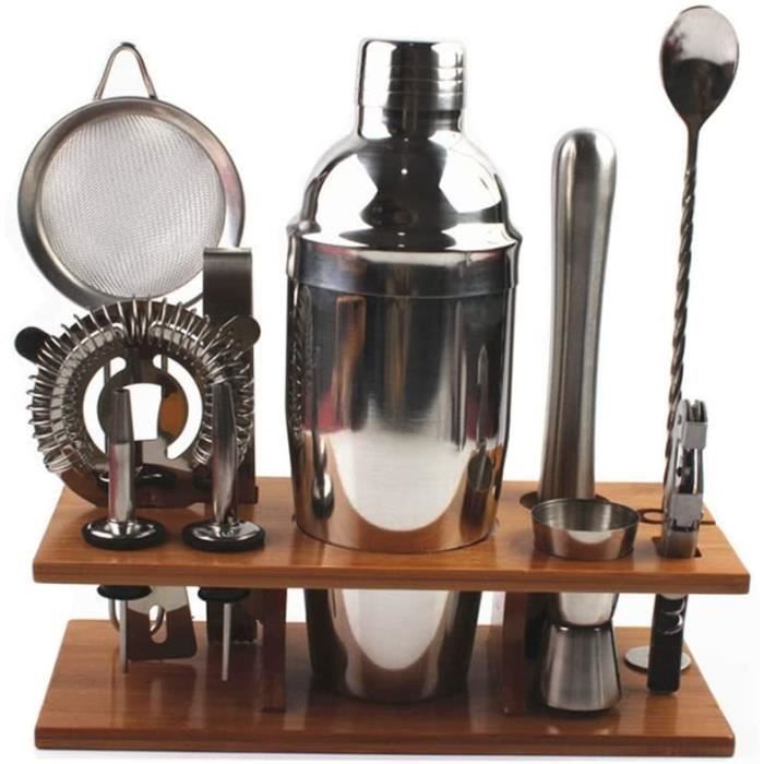 Kit de Barman 11 pièces Cocktail Set, Cocktail Bar Shaker Set, Bar en ...
