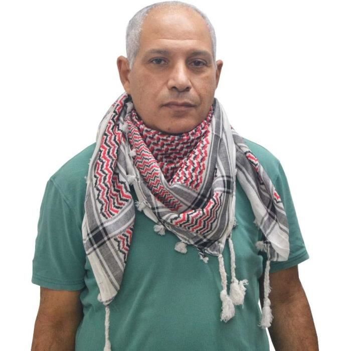 Foulard Palestinien Shemagh Keffiyeh Hatta Arabe Unisexe. 100% Coton ...