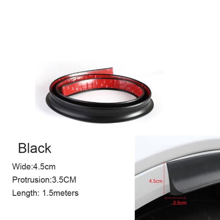 4,5 cm Noir - Garde-boue universel anti-collision pour voiture, Garde ...