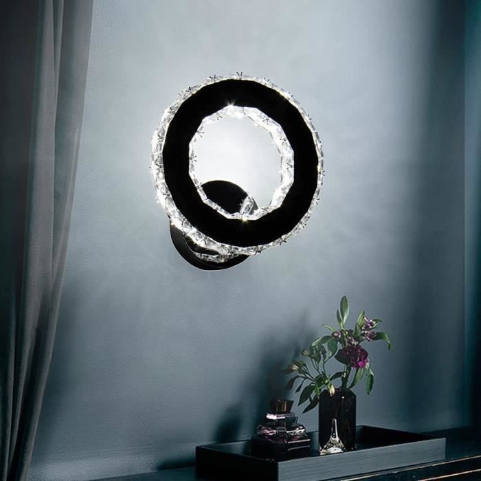 Moderne Cristal Led Appliques Murales Anneau Rond Appliques Murales ...