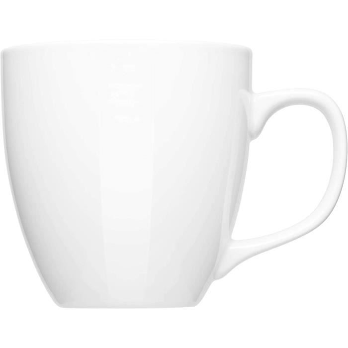 Grande tasse à café XXL en porcelaine avec surface brillante, 450 ml ...