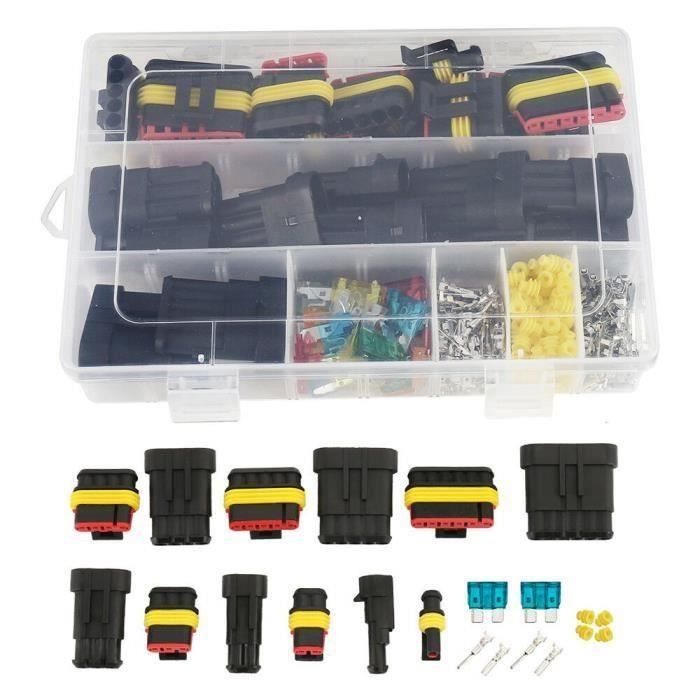 240pcs voiture auto fil électrique connecteur kit de connexion 1-6 ...