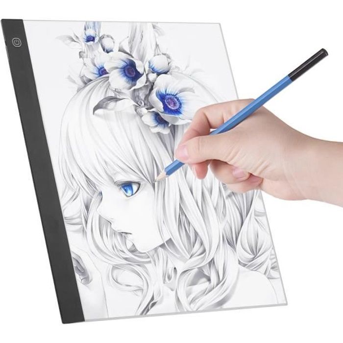LED A3 Panneau de lumière Tablette graphique avec luminosité à 3 ...