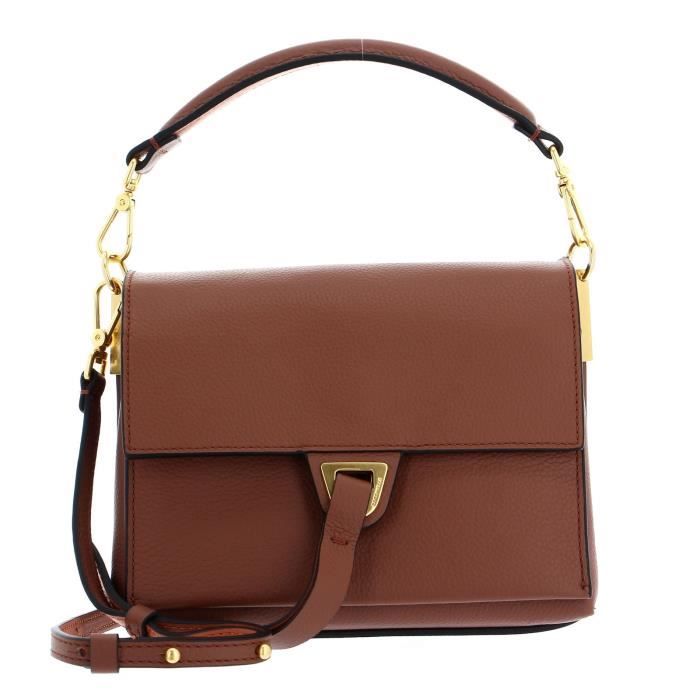 COCCINELLE Louise Small Handbag Cinnamon / Chestnut [139851] - sac à ...