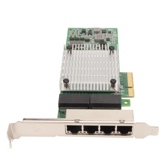 DEX carte réseau Gigabit 4 ports Carte Wifi PCIEx4 Carte Ethernet PCIe ...