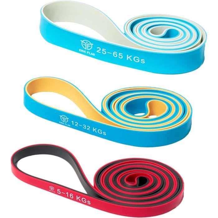 Elastique Sport - Elastique Musculation Avec 3 Niveaux De Résistances ...
