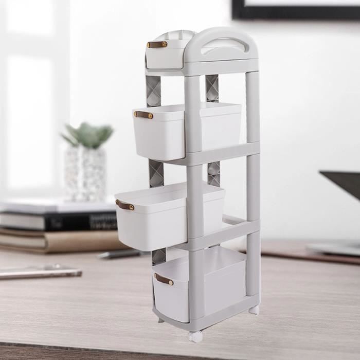 HEN--Support de rangement multicouche - Panier à étagères épais et ...