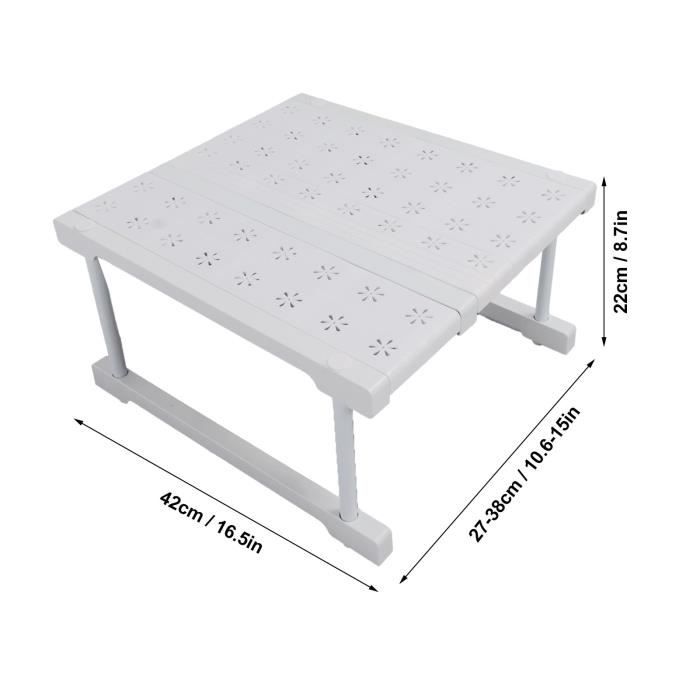 HEN--Support de rangement pour étagère de placard extensible tagère de ...