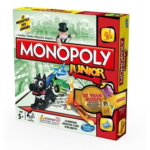 MONOPOLY Junior Nouvelle version 80 Ans - Cdiscount Jeux - Jouets