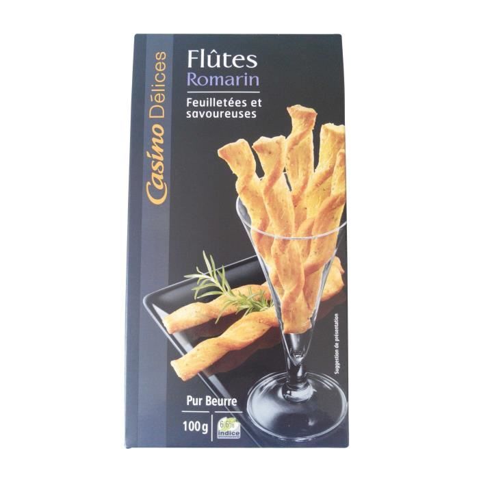 CASINO DELICES Flûtes Romarin Pur Beurre - 100 g - Achat / Vente ...
