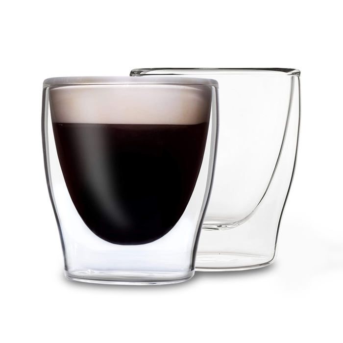 Verre à double paroi - Feelino by Klarstein - DUOS - Set de 2 - 80 ml ...