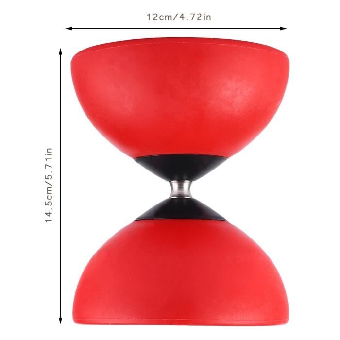MXZZAND - Set de Diabolo Triple Roulement Yoyo Chinois Coloré (Rouge ...