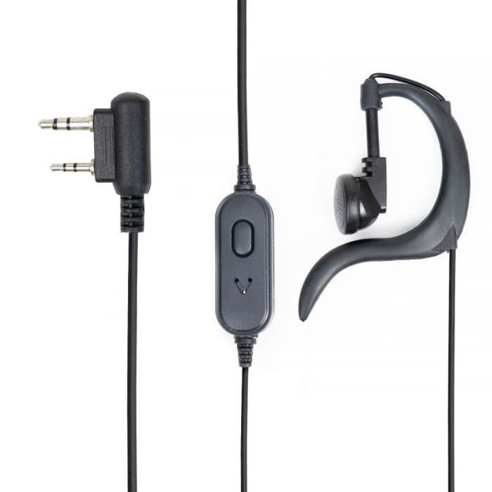 PNI Casque avec Microphone Filaire Fiche 2 Broches HS-RXX (Kenwood ...