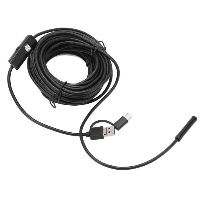 Qiilu endoscope USB AN100-7 7.0mm Cordon Flexible Endoscope Industriel ...