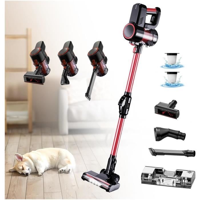 Aspirateur Balai Laveur Sans Fil 5 En 1 Compact Avec Réservoir D'Eau ...
