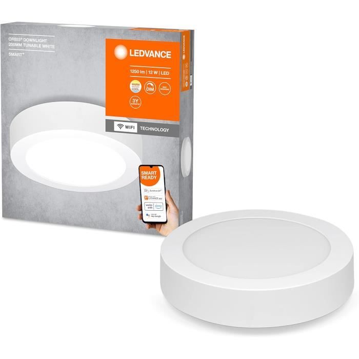 Led Spot Surface Smart+ Ø 20Cm, Spot Encastré Au Plafond Pour L ...