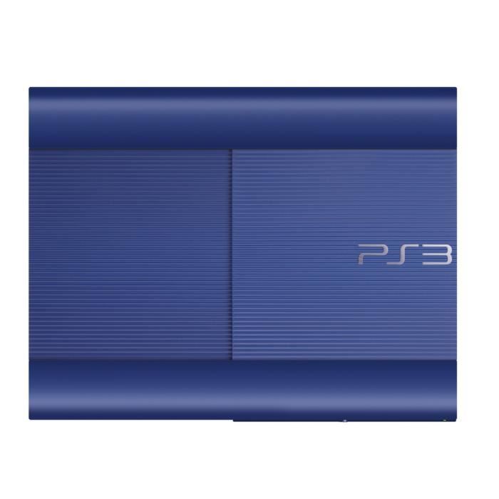 Console salon - Sony - PS3 slim édition bleu - 500 Go - Pack avec ...