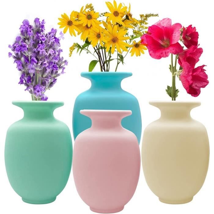 Lot de 4 Vases Muraux Décoratifs pour Plantes D'intérieur, Vase ...