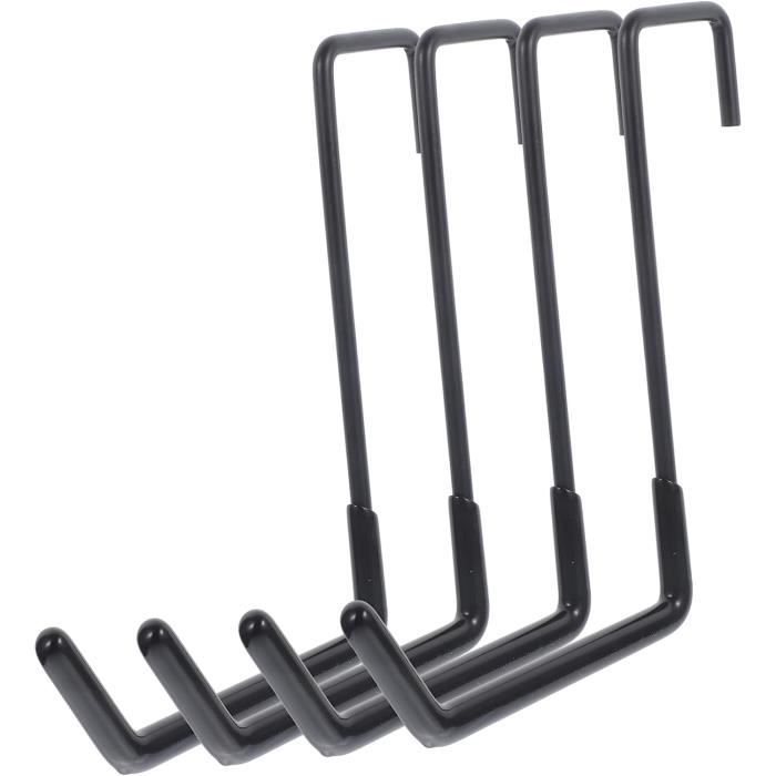 Alipis 4 Pièces Crochets Noirs Crochets De Garage Crochets De Rangement ...