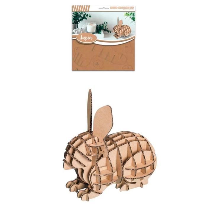 STC - Déco carton 3D – Lapin - Cdiscount Maison