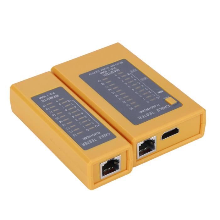 Testeur de câble réseau numérique RJ45, Suite de testeur de ligne de ...