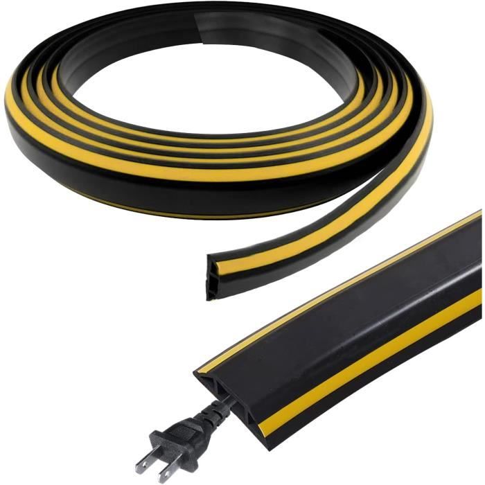 300 Cm Goulotte Passe De Cable Adhesif Au Sol, Flexible Pvc Rampe De ...