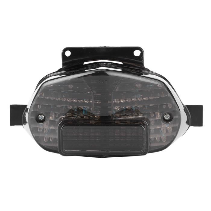 VGEBY Feux arrière de moto Feu arrière à LED lentille fumée clignotants ...
