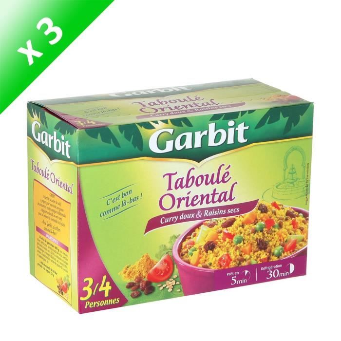 GARBIT Taboulé Oriental 2x525g + 525g GRATUITS - Cdiscount Au quotidien