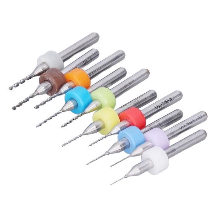 Mini foret - YOSOO - 10 pièces - Acier au tungstène - 0,3 à 1,2 mm ...