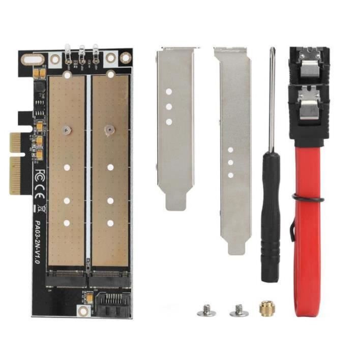 Carte B-key + M-key M2 NGFF + NVME Carte adaptateur PCI-E B-key + M-key M2 NGFF + NVME Interface ...